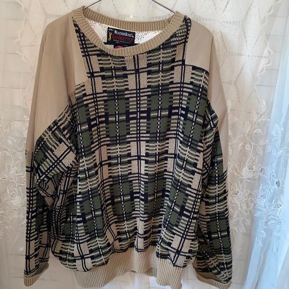 WeatherBoss | Sweaters | Vintage Weatherboss Rain Swetter Golf Sweater ...